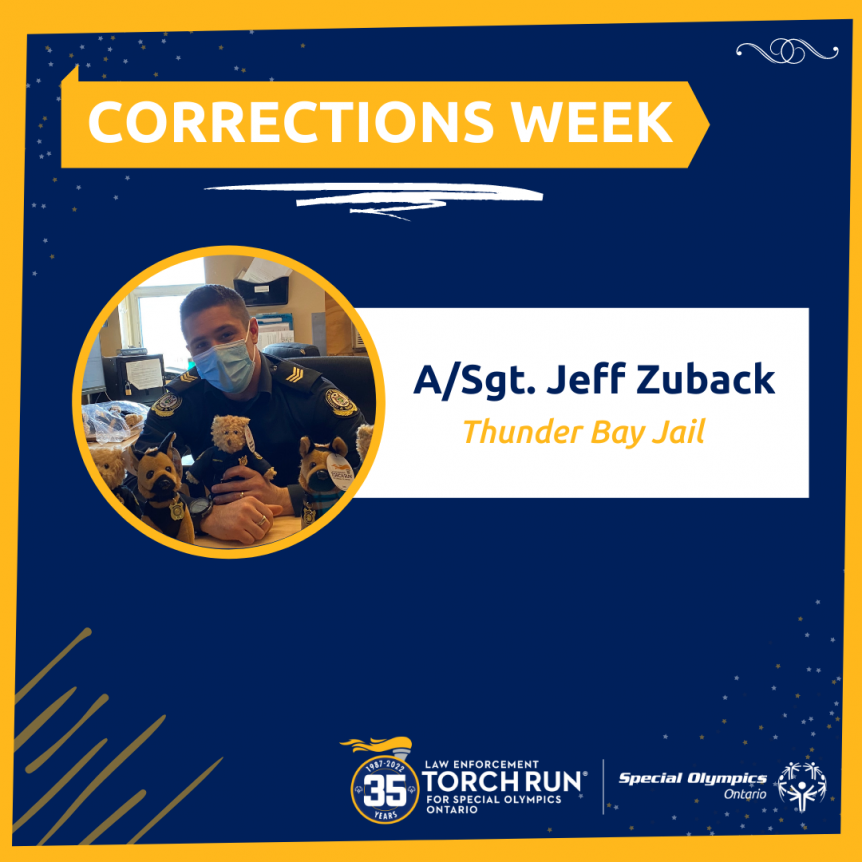 A/Sgt Jeff Zuback, Thunder Bay Jail | Torch Run Ontario