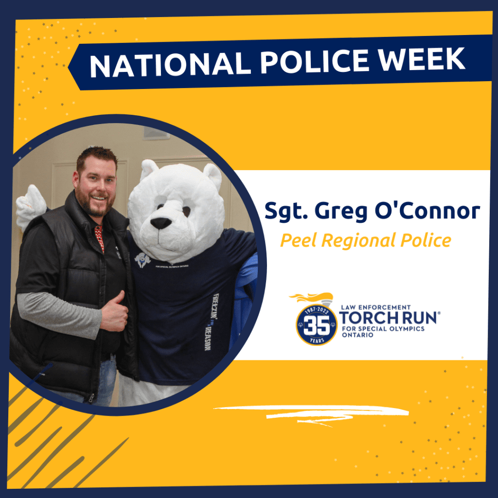 Sgt. Greg O’Connor, Peel Regional Police | Torch Run Ontario