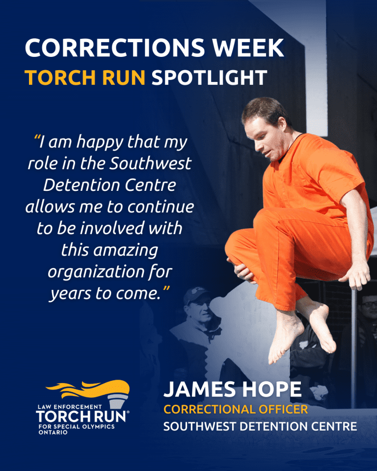 Corrections Week Spotlight: James Hope | Torch Run Ontario